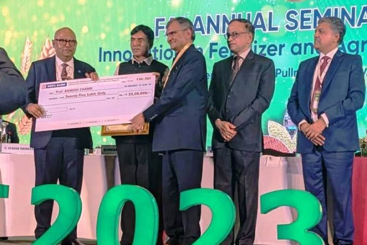prof ramesh chand honored with usawasthi iffco award by fai | प्रो ...