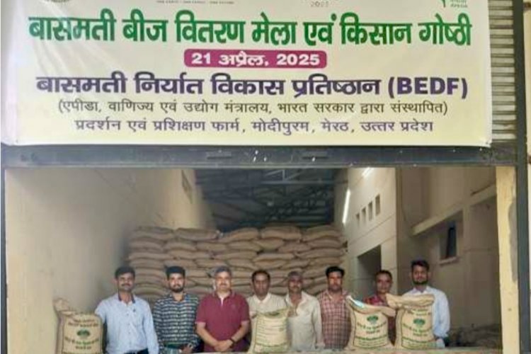 distribution of improved varieties of basmati seeds by basmati export development institute ...
