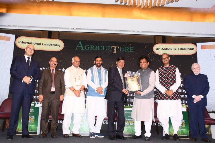 dr ashok kumar chauhan of amity honored with the agriculture leadership ...